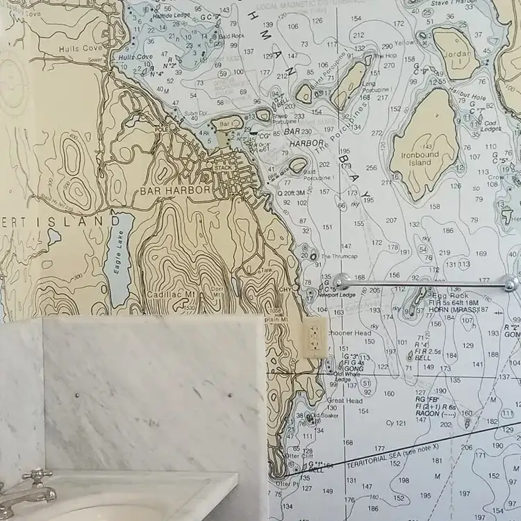 Nautical Chart Map Wallpaper